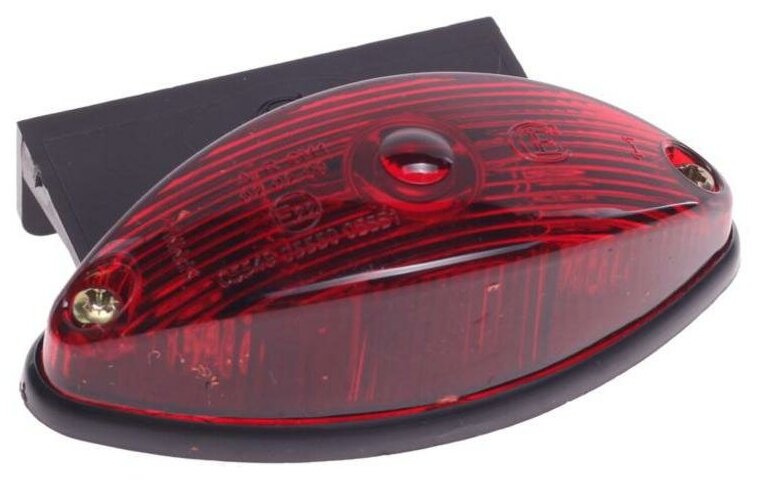 Фонарь габаритный красный с кронштейном евросвет ГФ2. К-05