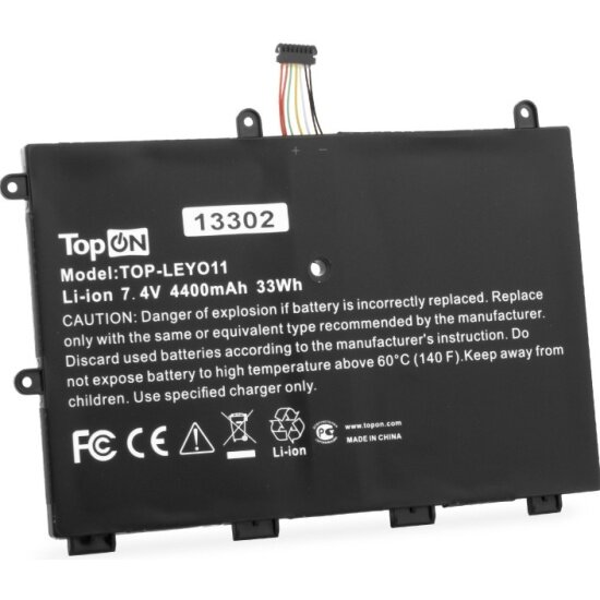 Аккумулятор Topon для ноутбука Lenovo ThinkPad Yoga 11e. 7.4V 4400mAh. PN: 45N1751