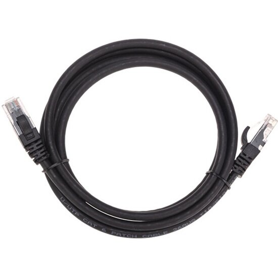 Патч-корд U/UTP Rexant cat 6, медь, LSZH (негорючий), 1,5 м, RJ45-RJ45, 26AWG, черный
