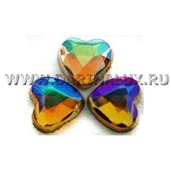 SEVERINA Стразы акриловые "Сердечко" HEART 3D 2мм № 986, 24шт/бан