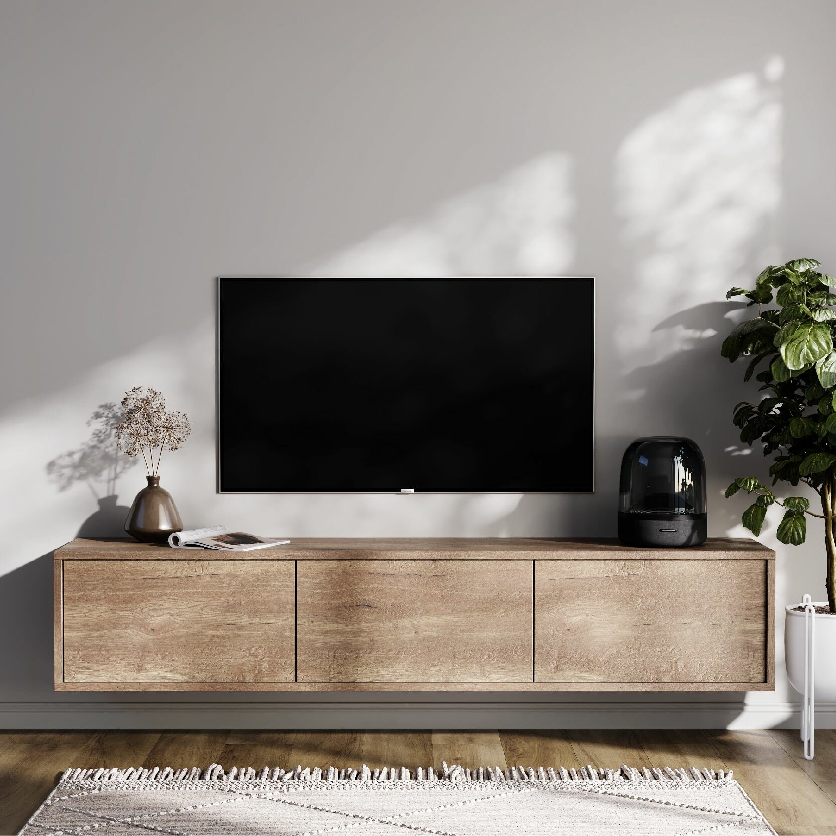 Подвесная Тумба INTER под телевизор 180х35х51 см