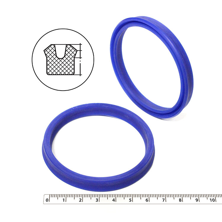 Манжета гидравлическая 60х68х8 (манжета цилиндра 68*60*8) тип UN PU (полиуретан) (упаковка 2 шт.)