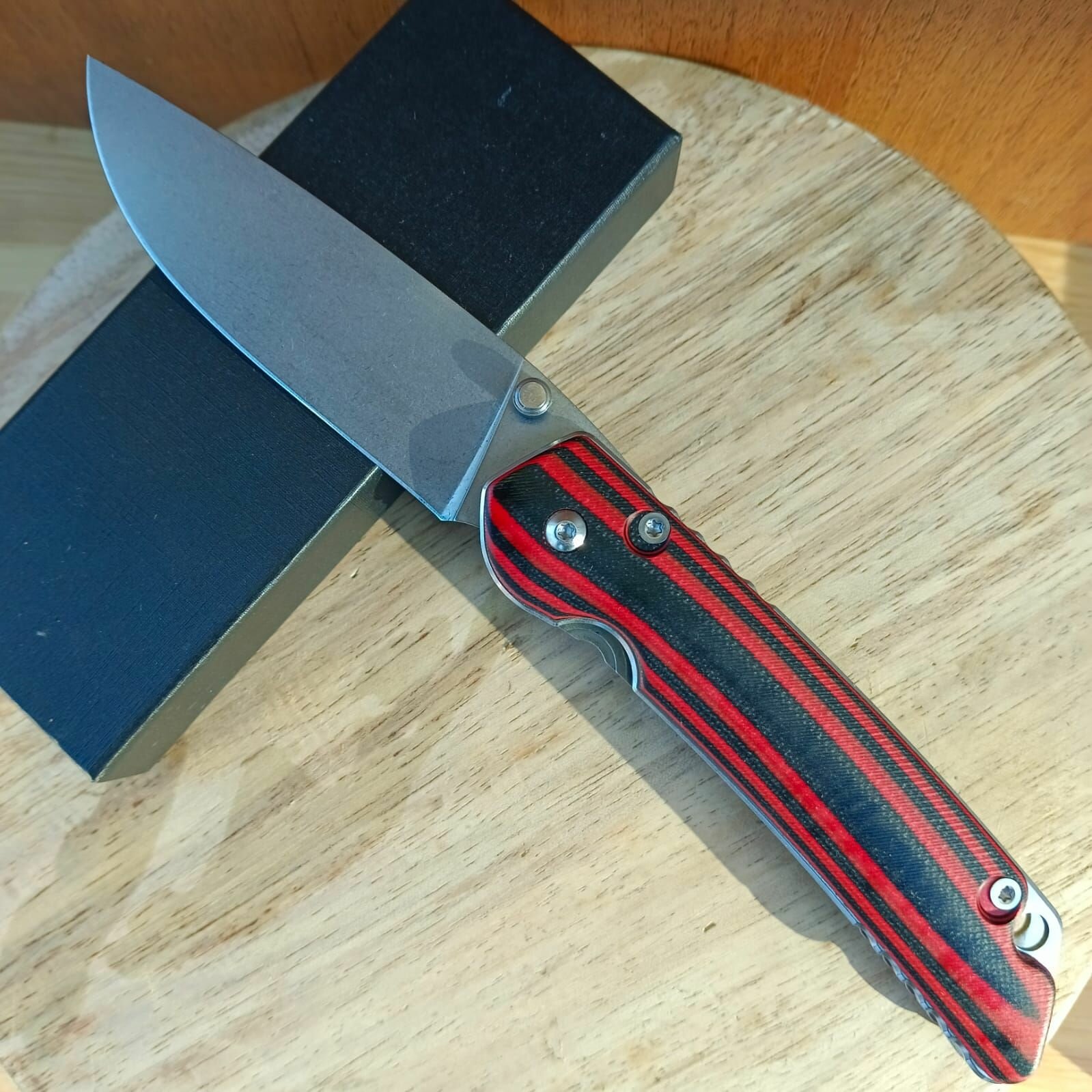 Складной нож Скаут сталь D2, длина лезвия 9 см