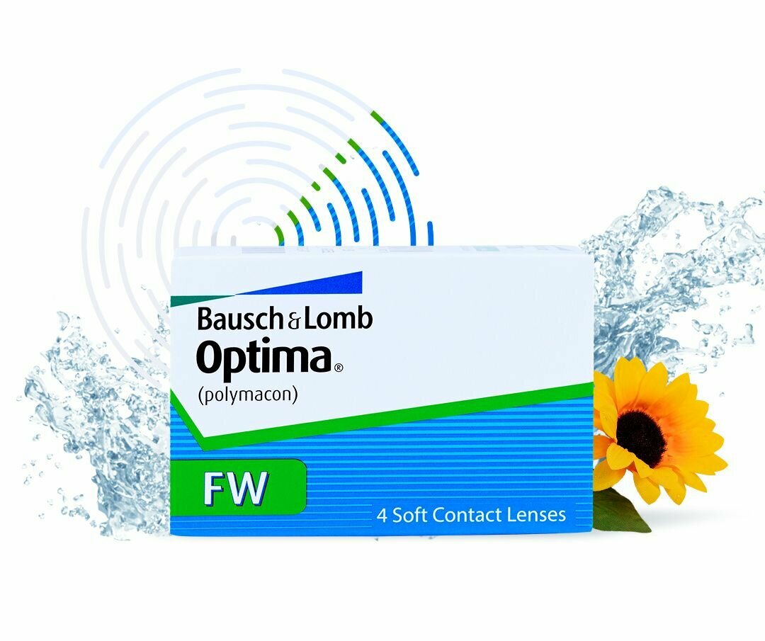Bauch+Lomb контактные линзы Optima FW (4 линзы) 8.7 -9
