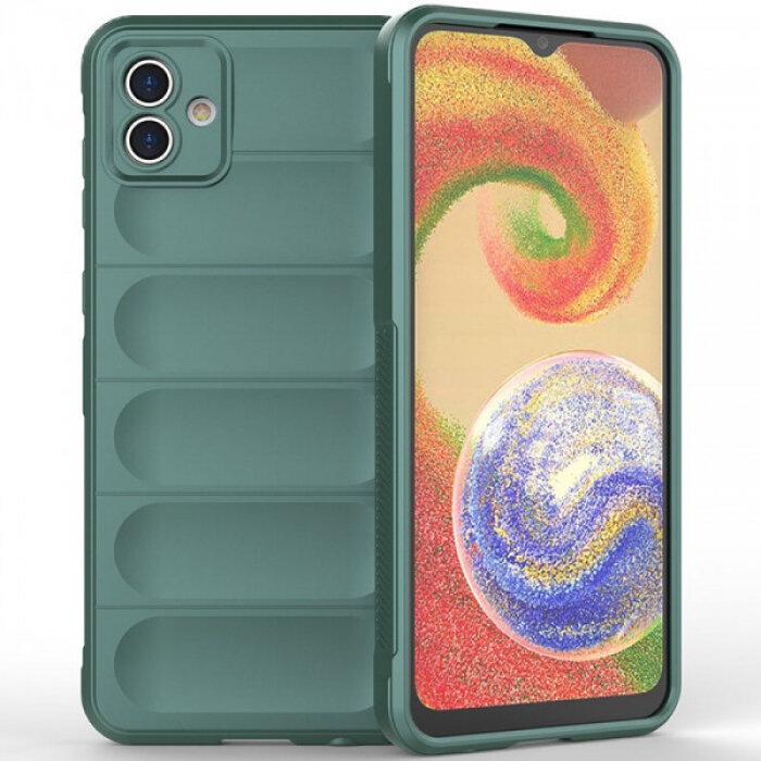 Flex Silicone Противоударный чехол для Samsung Galaxy A04 4G / M13 5G с защитой камеры и микрофиброй