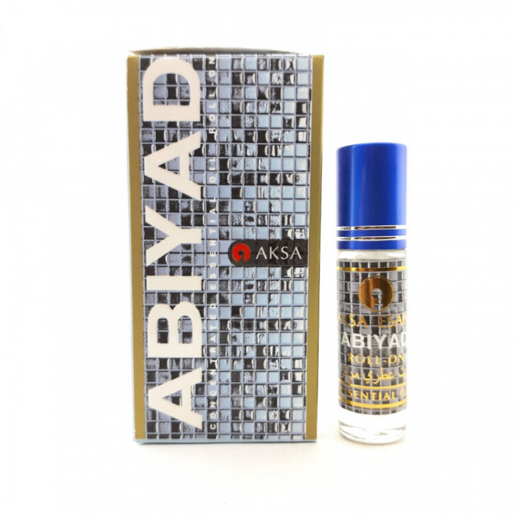 Concentrated Essential Oil ABIYAD ECMEL, Aksa Esans (Турецкие роликовые масляные духи абьяд экмель, Акса Эсанс), 6 мл.