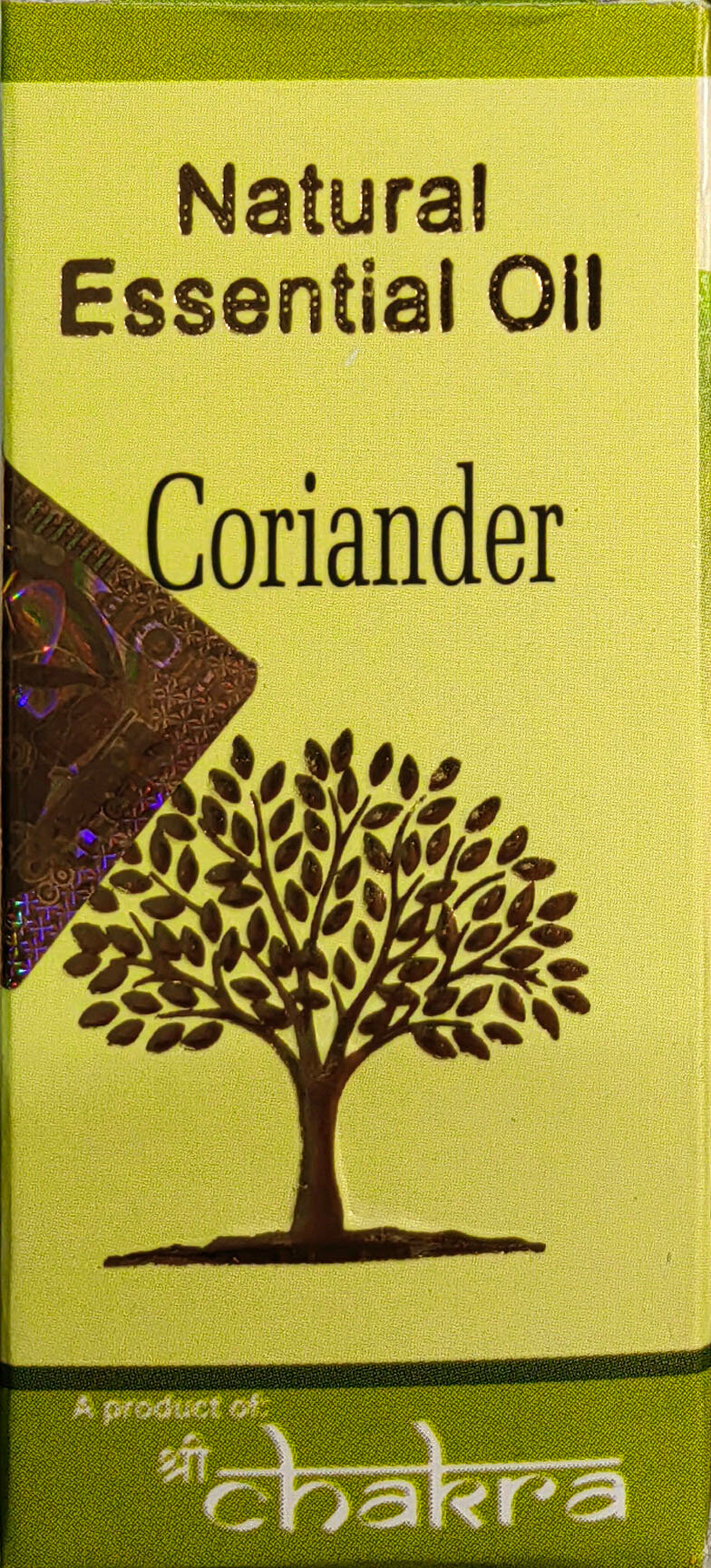 Natural Essential Oil CORIANDER, Shri Chakra (Натуральное эфирное масло кориандр, Шри Чакра), 10 мл.