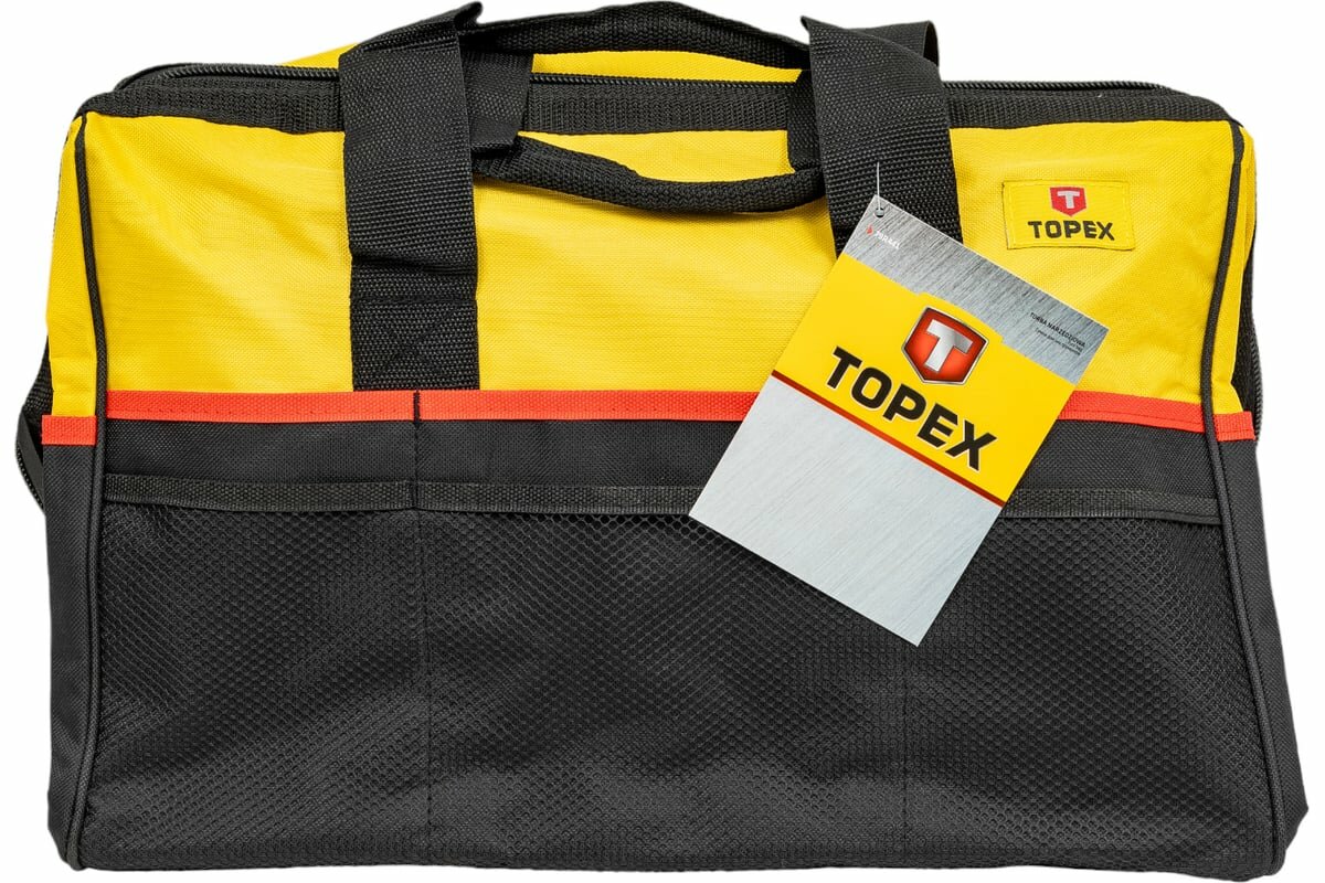 TOPEX 79R441 Сумка для инструмента 46x30x33 см с 9 внутренних отделений, органайзер