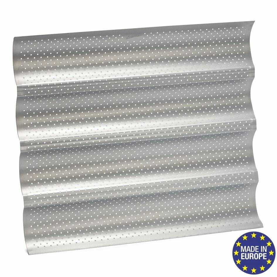 Форма для выпечки багетов 4-х секционная Patisse Silver 38х33 см