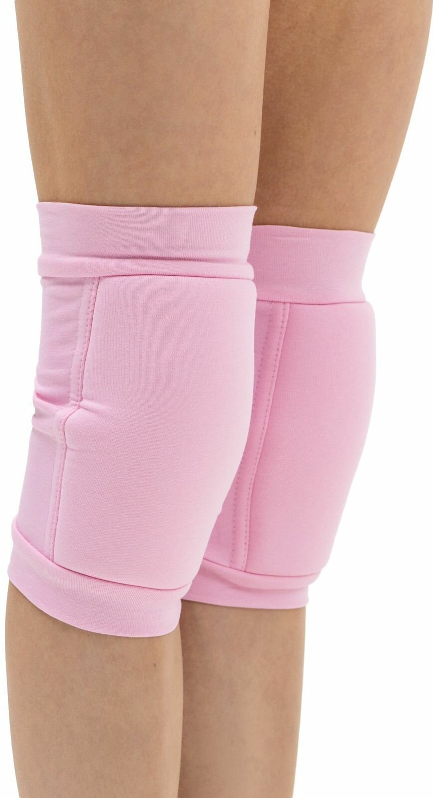 Наколенники для гимнастики с уплотнителем Grace Dance, защита для коленных суставов, экипировка для фитнеса и танцев, р. XXS, 3-5 лет, цвет розовый