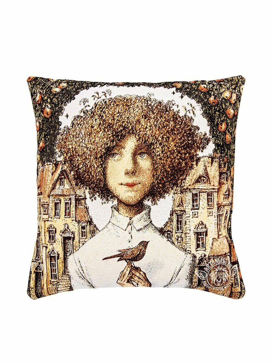 Декоративная наволочка из гобелена 45х45 см