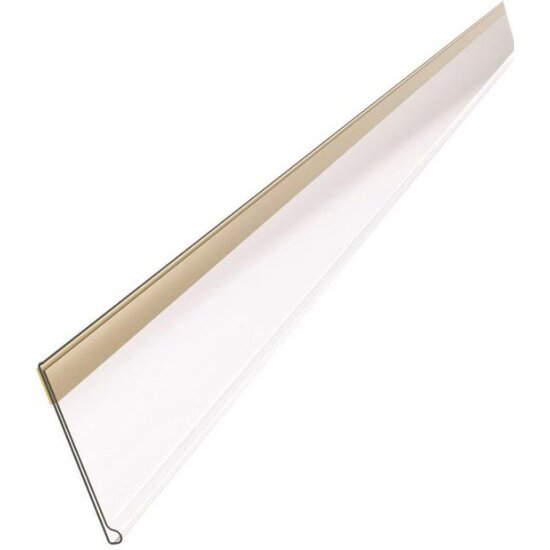 Ценникодержатель полочный Комус прозр, самоклеющийся 1000мм, 100 шт/уп