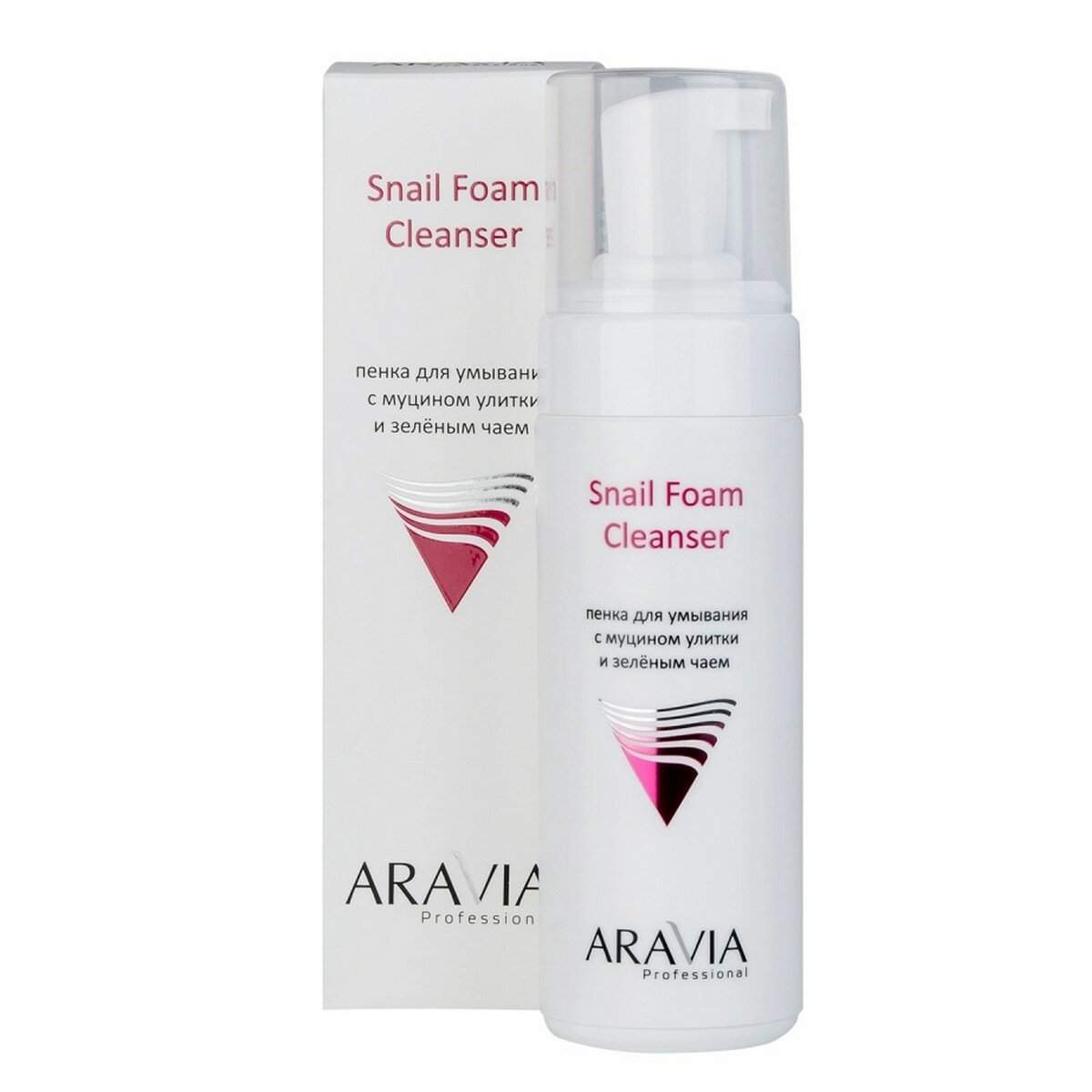 Aravia Пенка для умывания с муцином улитки и зелёным чаем, 160 мл