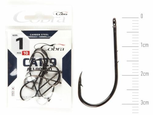 Крючки Cobra ALLROUND CA129 размер 001 10шт.