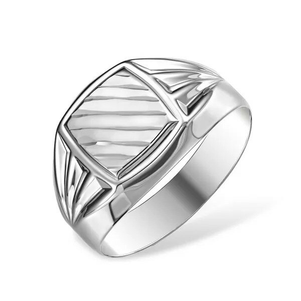 Печатка, серебро, 925 проба, родирование