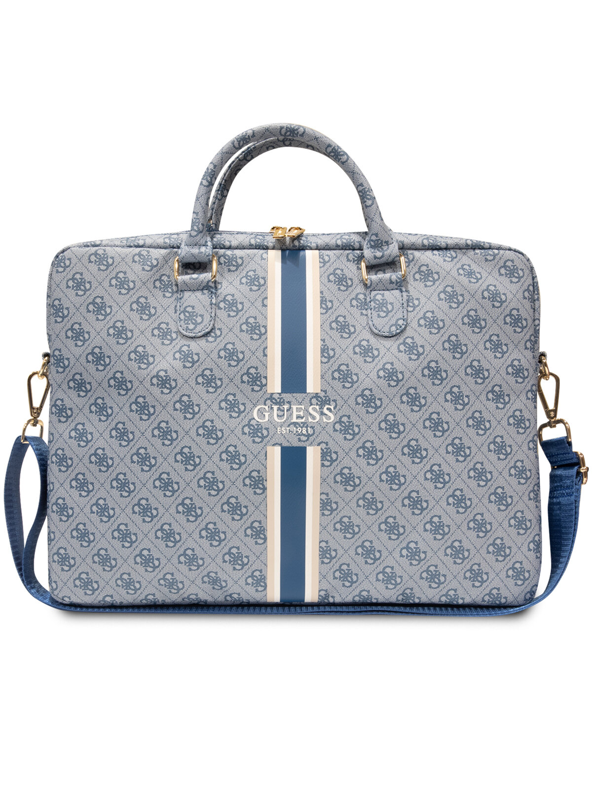 Guess для ноутбуков 15"/16" сумка 4G Stripes Bag Blue