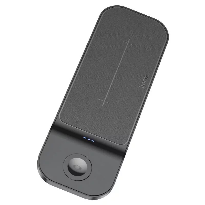 Беспроводное зарядное устройство Hoco CQ6 Step 3-in-1 (Sam Watch), черный