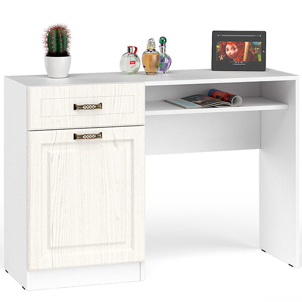 Ливерпуль Стол туалетный 12.46, цвет ясень ваниль/белый