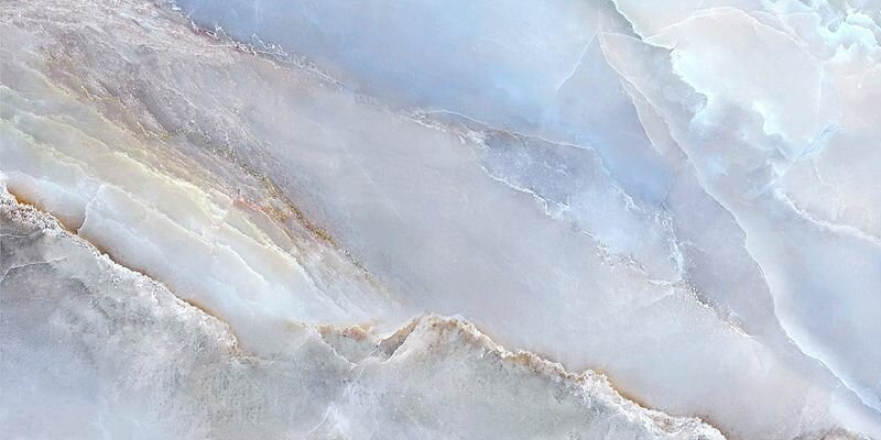 Керамогранит LCM Blumarin - 60 х 120, голубой, под камень, полированный, ректиф