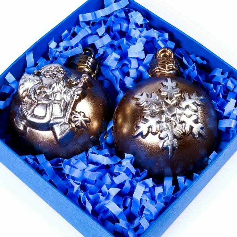 Шарики новогодние № 1 одноцветные