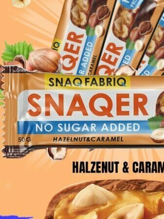 Snaq Fabriq Батончик глазированый Snaqer (50 г) Фундук и карамель