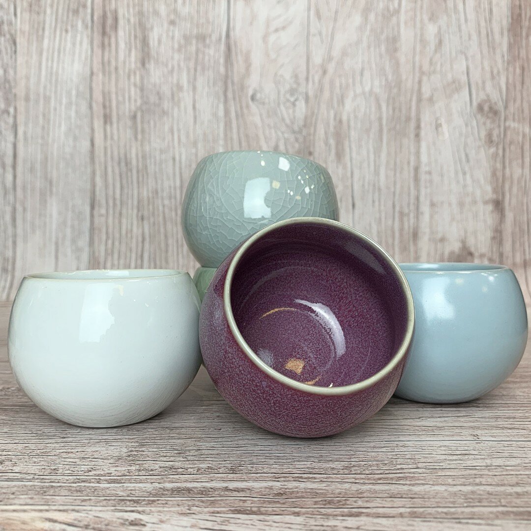 Набор пиал для чая - 5 каменных печей , 5 шт. по 70 мл, Китай (278234)