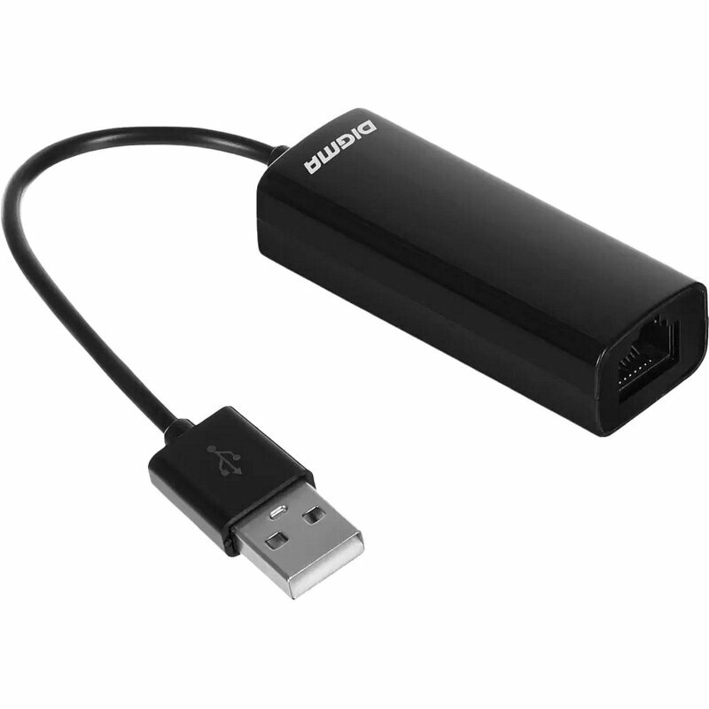 Сетевой адаптер Fast Ethernet Digma D-USB2-LAN100 USB 2.0 — фото 1