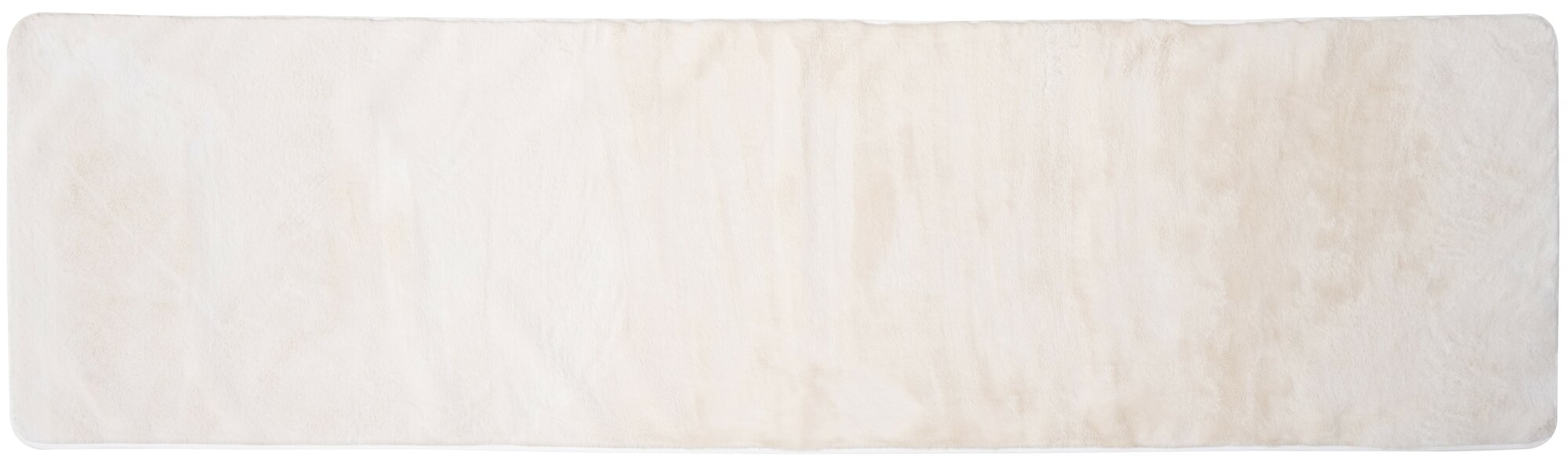 Дивандек, мебельная накидка на диван, кресло из искусственного кроличьего меха Rabbet 70x250см кремовая