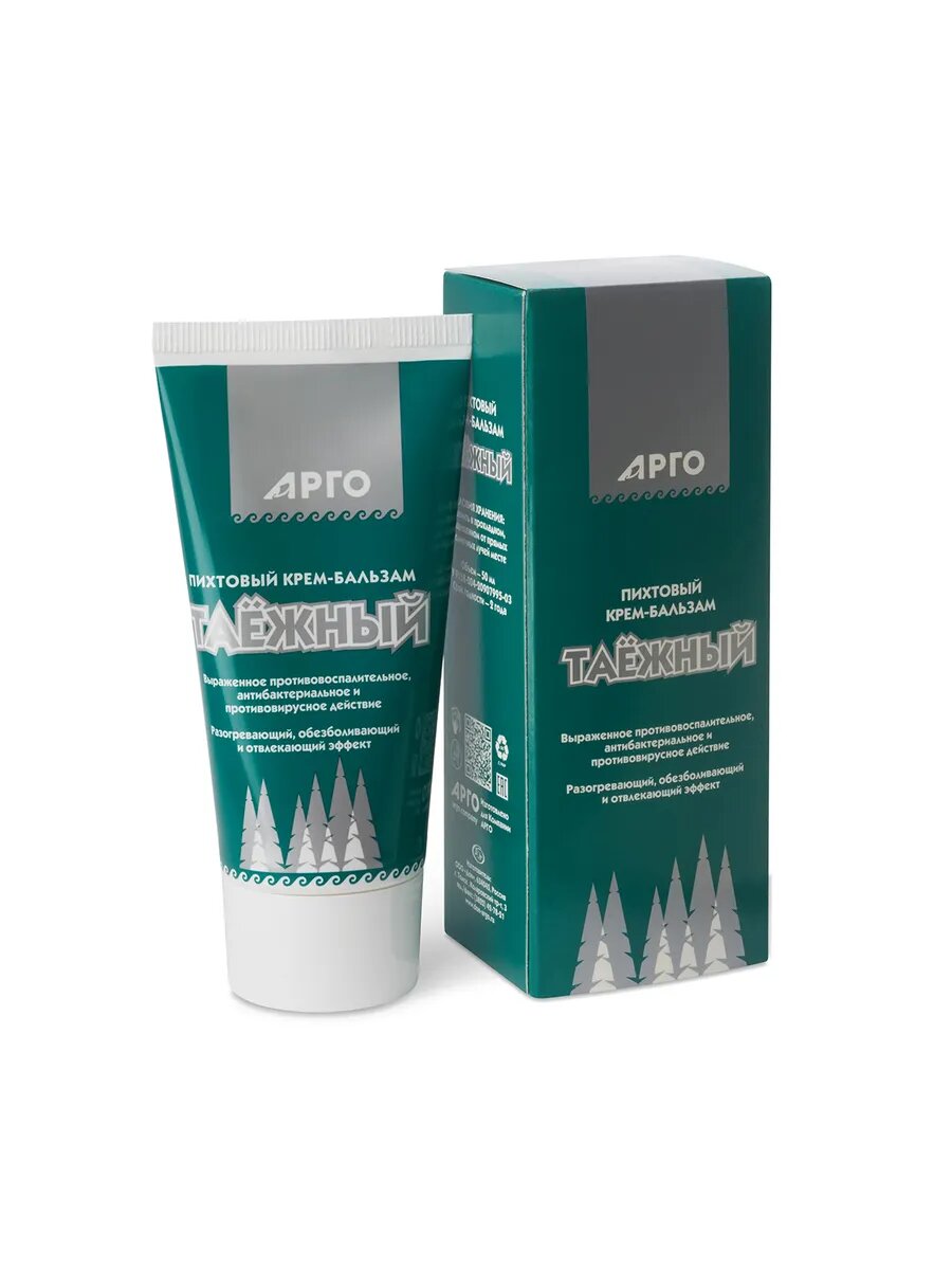 Таежный крем-бальзам пихтовый разогревающий