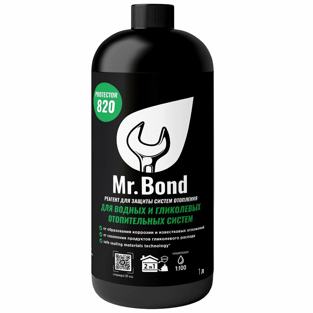 Ингибитор коррозии Mr.Bond Protector 820 для защиты систем отопления 1 л