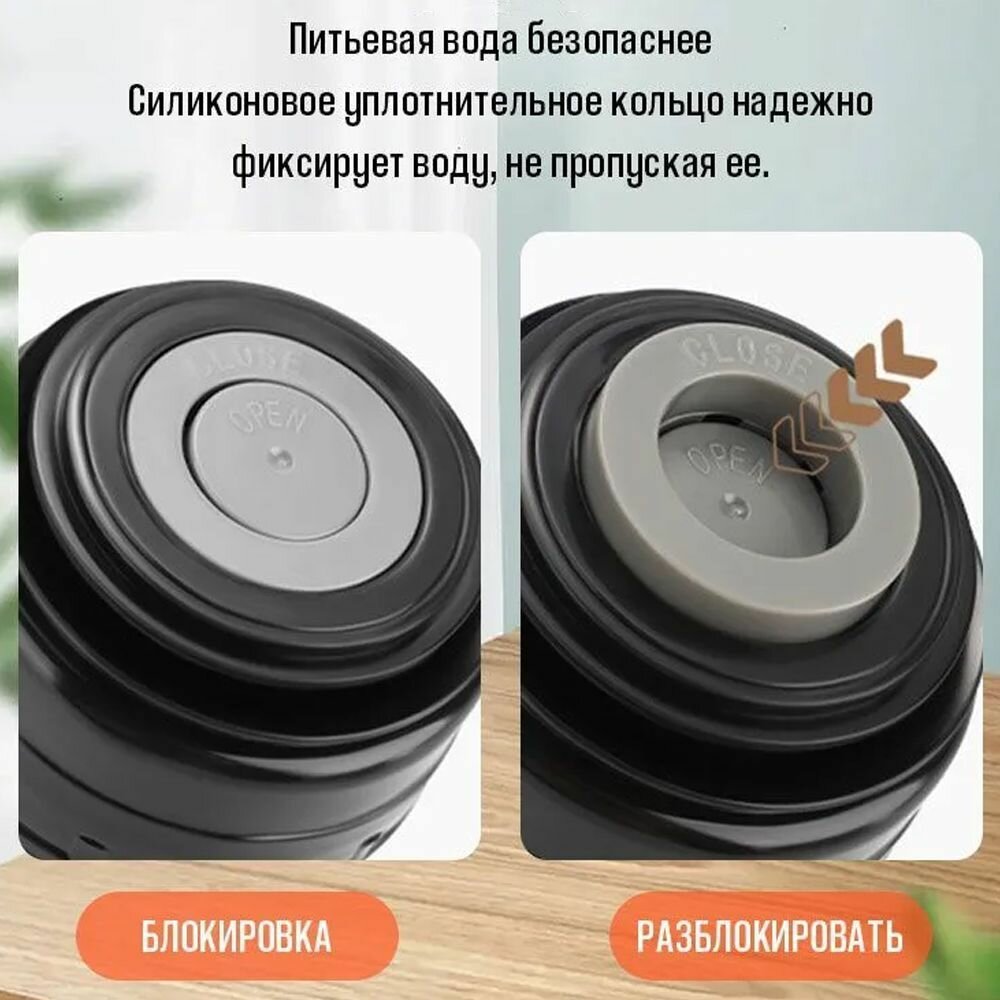 Вакуумная крышка с кнопкой для термоса и термокружки, герметичная и удобная, гигиеничная, подходит для посудомойки