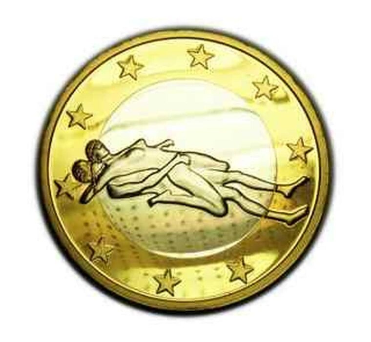 6 секс евро, 6 sex euros #19, сувенирная монета, коллекционная монета в подарок сувенирная копия монеты, нумизматика, деньги для коллекции