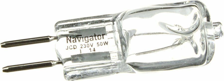 Лампа G6.35 50Вт 230В Navigator NH-JCD-50-230-G6.35-CL прозрачная