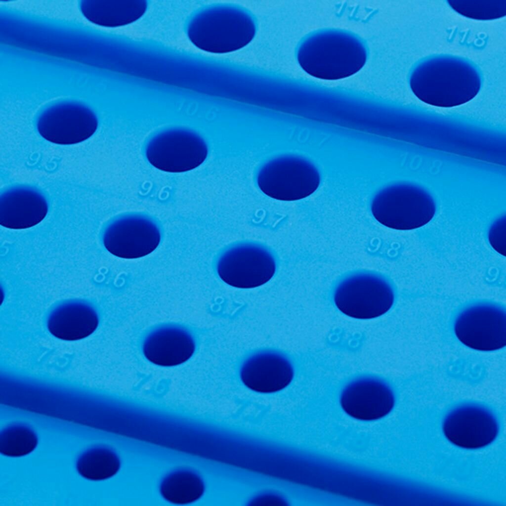 Коробка для хранения сверл с ЧПУ диаметром 1-13 мм на 121 отверстие