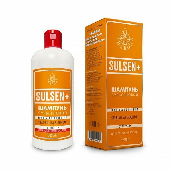 Arabona шампунь сульсеновый от перхоти 250мл