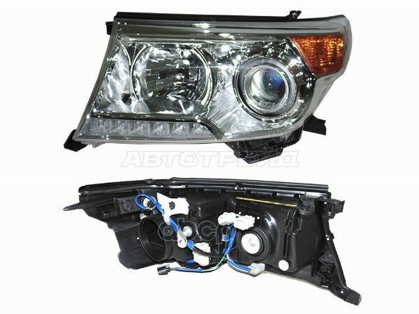 Фара Toyota Land Cruiser (J200) 12-15 (Слева/ Ксенон/Галоген/ С электрокорректором) Sat арт. ST-212-11M0L