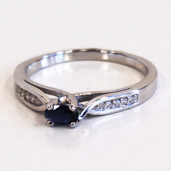 Кольцо, серебро, 925 проба, фианит, кристалл