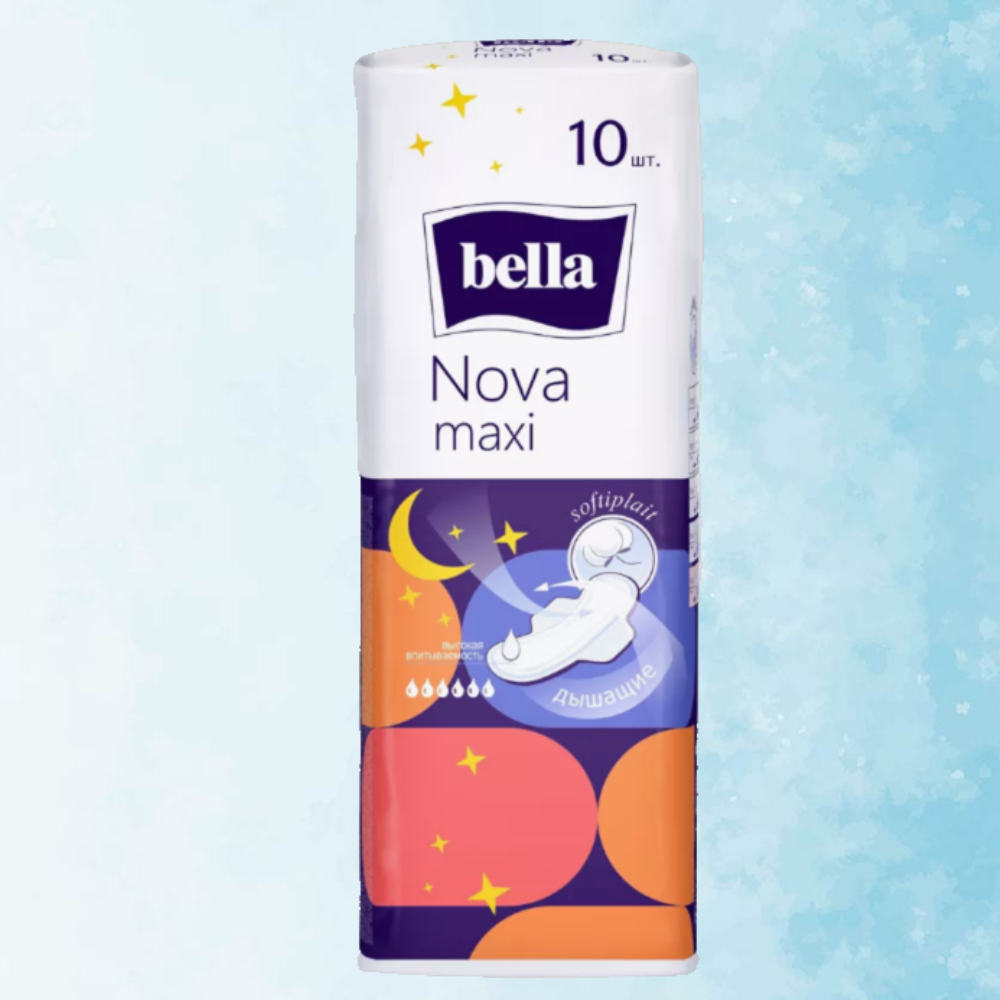 Прокладки гигиенические "Bella Nova Maxi", без аромата, 2XL, 6 капель
