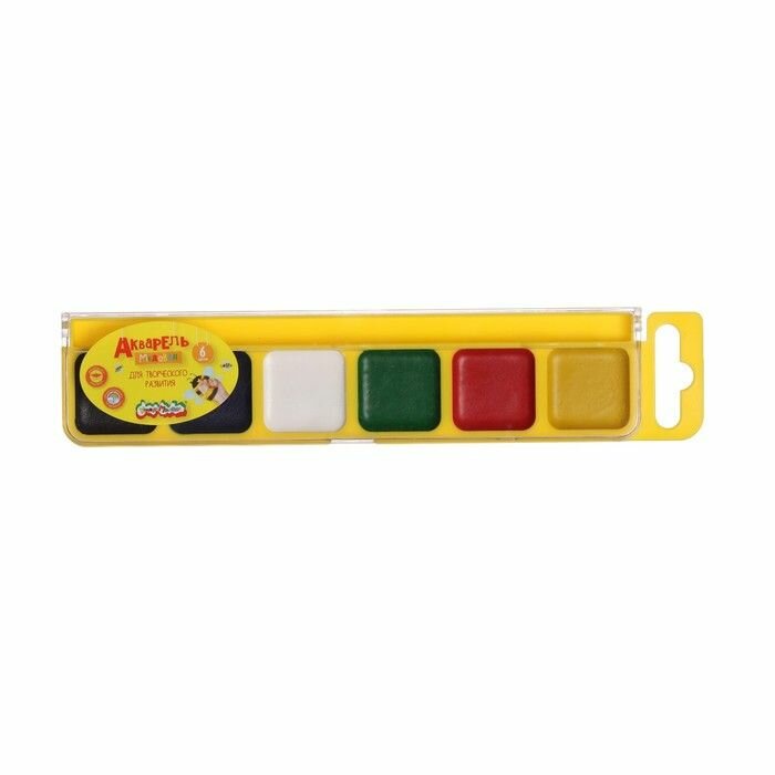 Акварель Каляка-Маляка 6 цветов, без кисти (АМККМ06Е)
