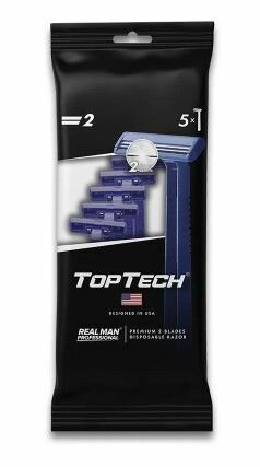 Бритвы TopTech №2, мужские, одноразовые, аналог Gillette 2, 5 шт (RM-2005)