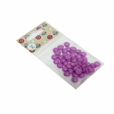 Материалы для изготовления игрушки совушка "Полужемчужины", сиреневые, 50 шт