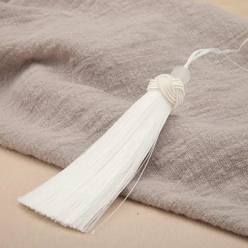 2 шт. кисточки для рукоделия, кисточка из бисера ручной работы, 10 см, кулон, кисточка, Белый, white