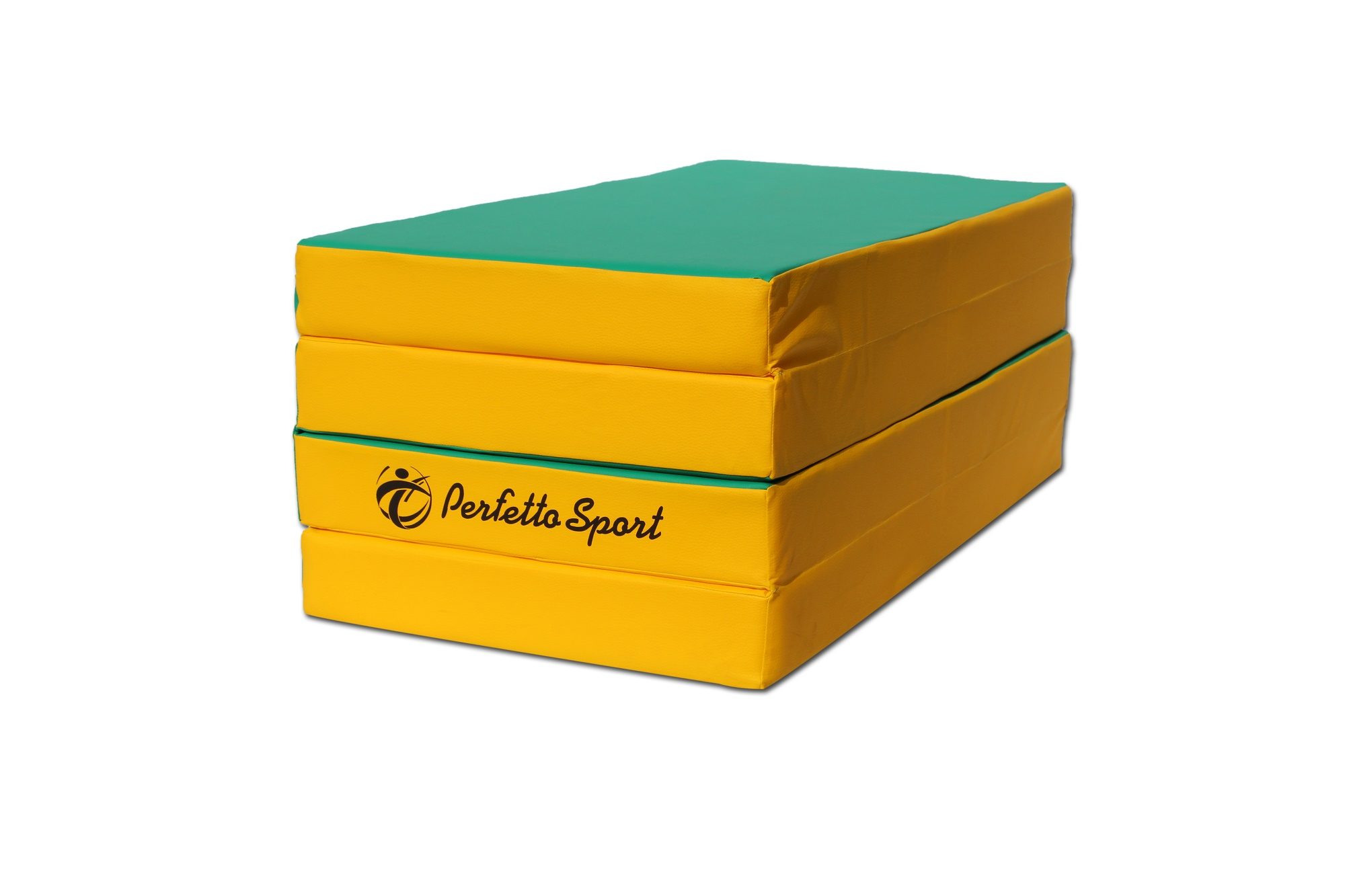 Мат Perfetto sport № 5 (100 х 200 х 10) складной 3 сложения " зелёно/жёлтый