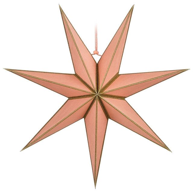 Подвесная звезда Jaipur 45 см розовая, Edelman, 1161442