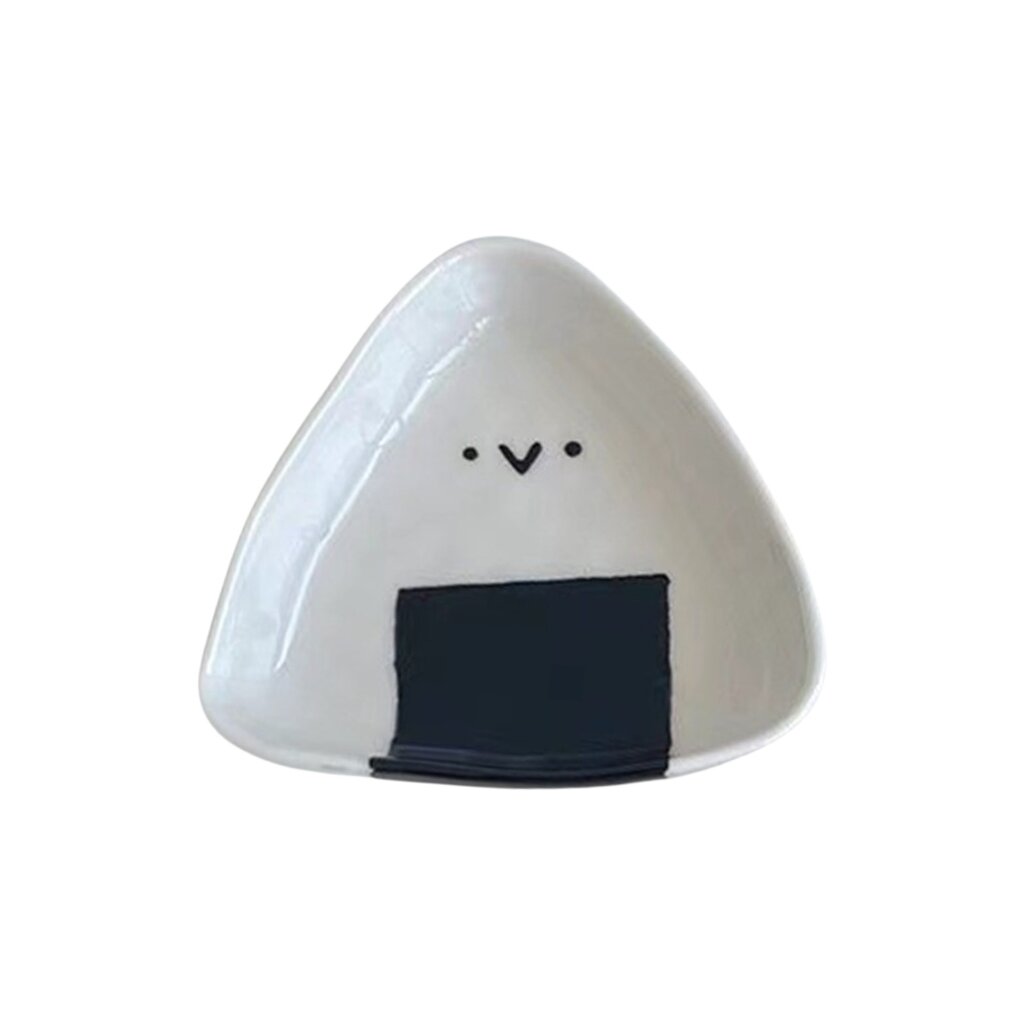 Чашка, Миниатюрная соусница - треугольный рис с улыбкой