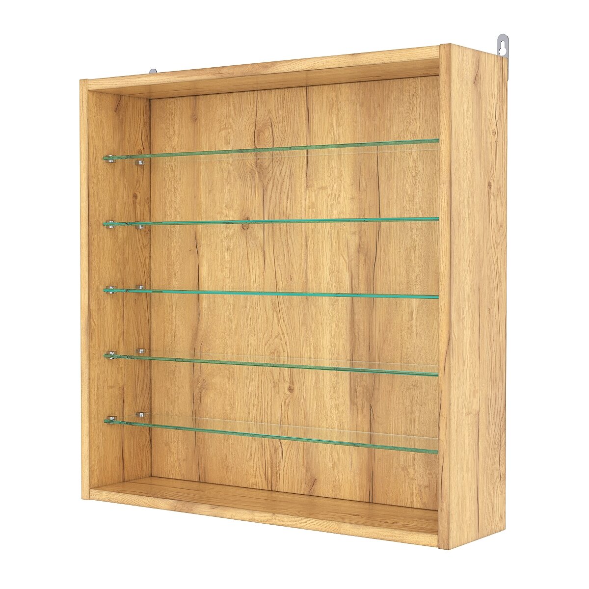 Витрина настенная №1-5Г, Дуб Золотистый. Производитель товара - компания Westcom.