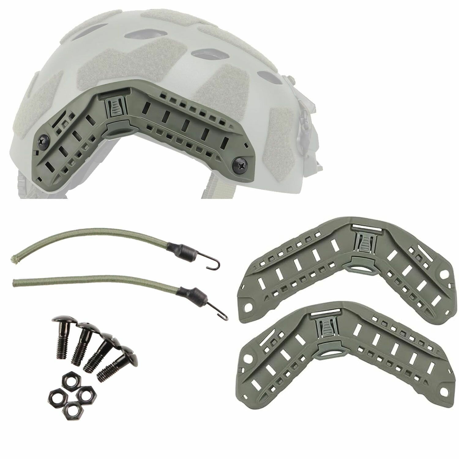 Рельсы для шлема FAST тактического крепёж нейлоновое волокно