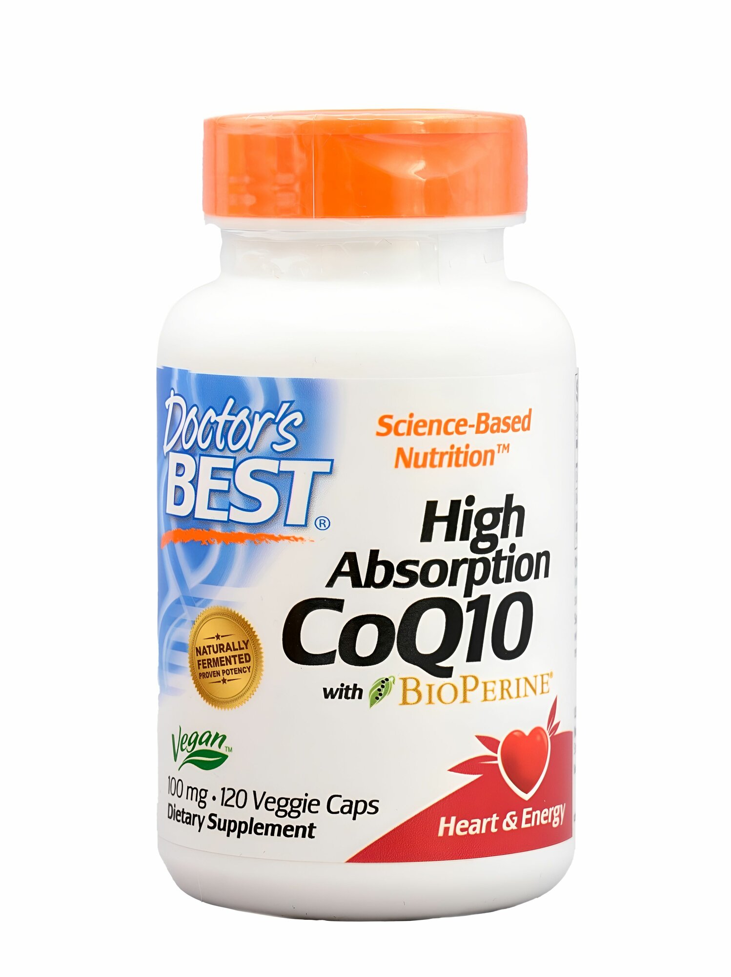 Doctor's Best Hi Abs CoQ10, Коэнзим Q10 100 мг , 120 капсул