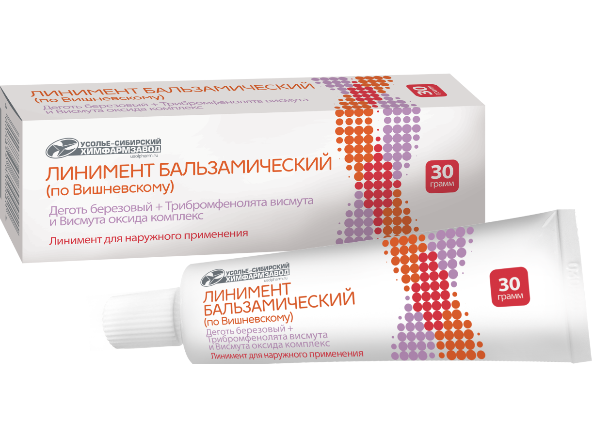 Линимент бальзамический по Вишневскому (Усолье-Сибирский ХФЗ), 30 г