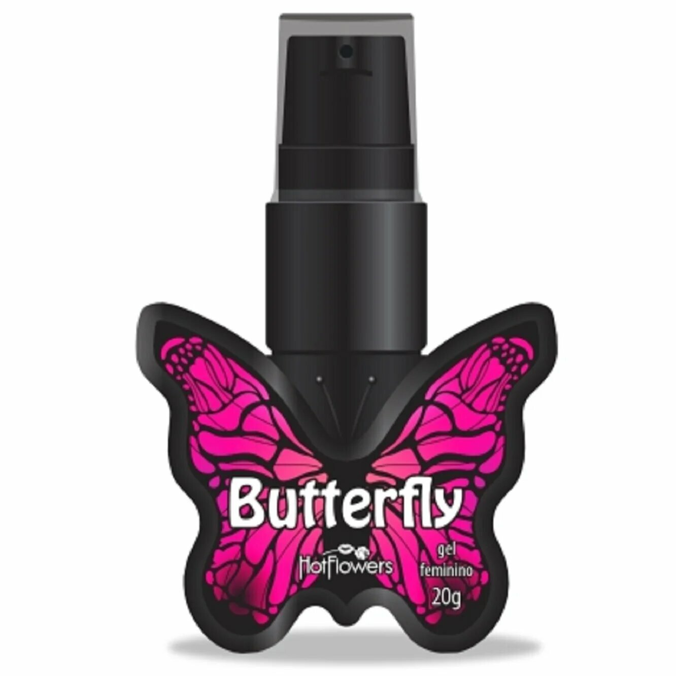 Гель клиторальный HotFlowers "BUTTERFLY", для возбуждения, со вкусом вишни, белый, 25г